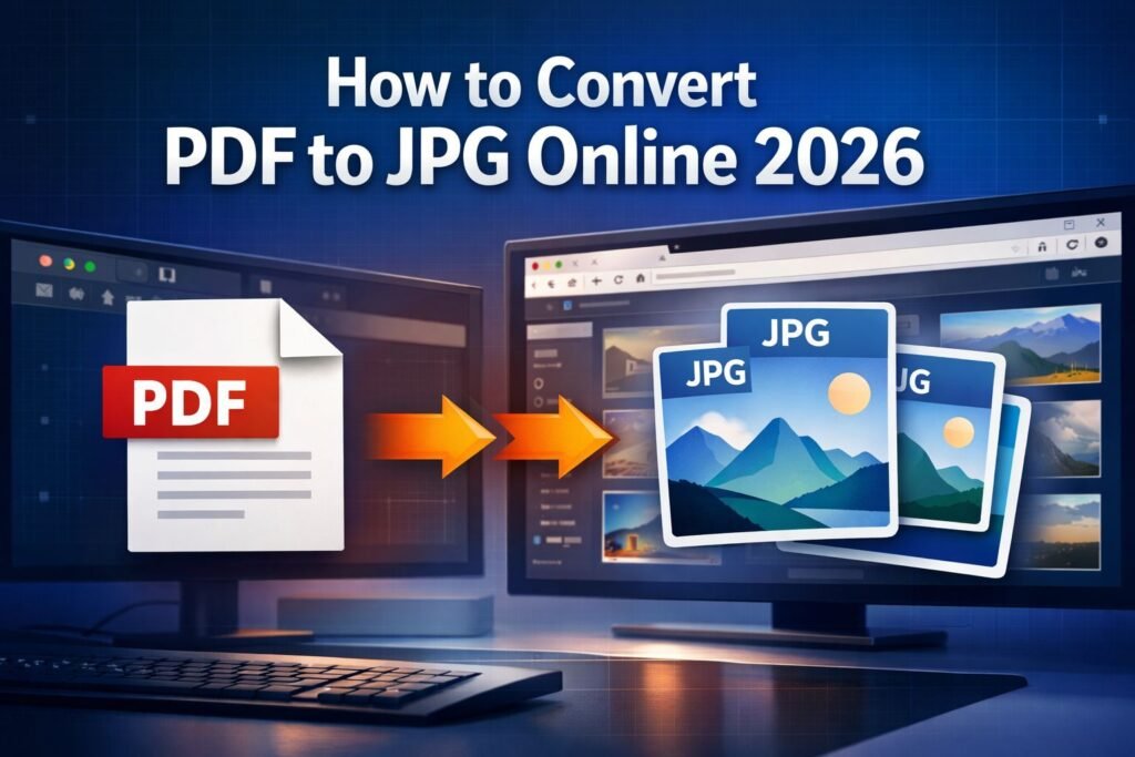How to Convert PDF to JPG Online 2026 | Free & Fast